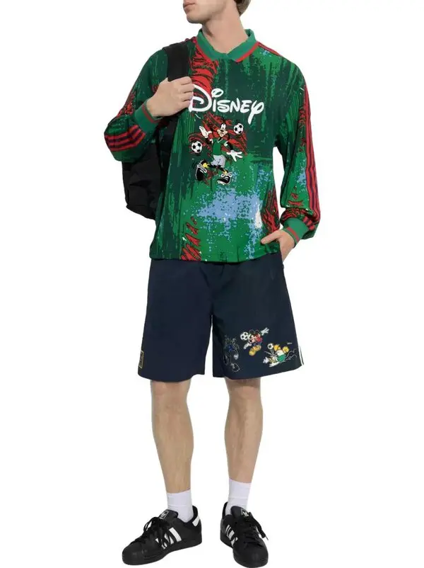 Adidas X Disney X Brain Dead Graphic-print T-shirt - Green