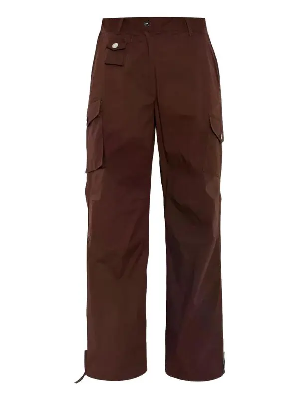 GANNI Multi-pocket Cargo Trousers - Brown