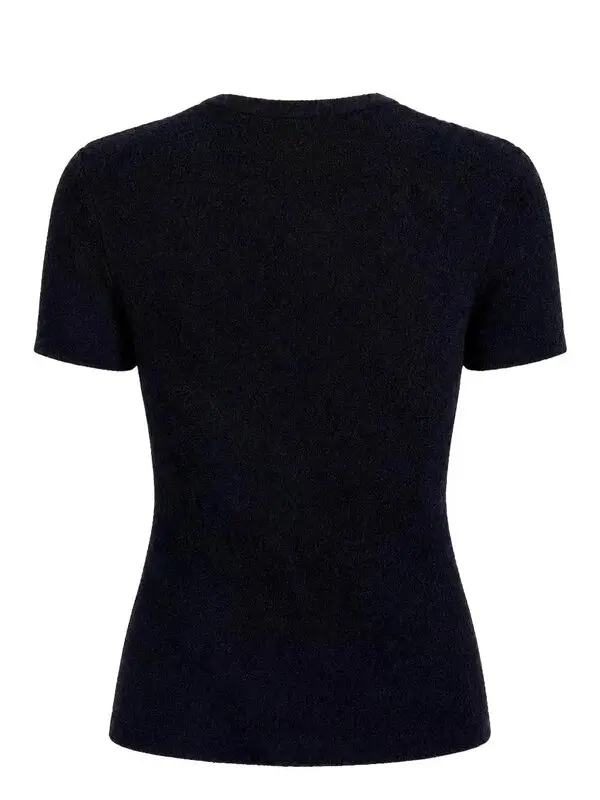 Vince Textured Crew-neck Sweater - Blue