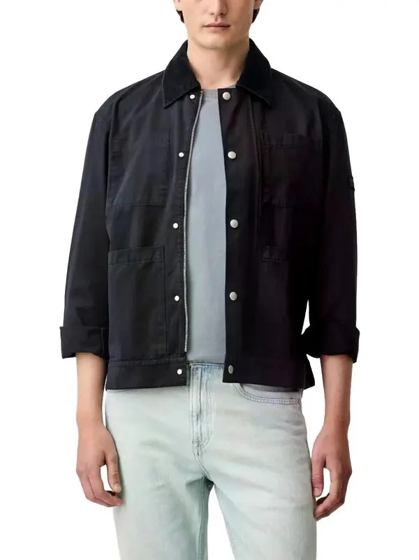 Marc O'polo Corduroy Collar Patch Pocket Jacket - Blue