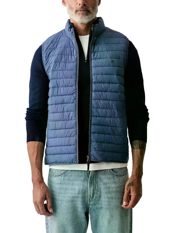 HACKETT LONDON Quilted Gilet - Blue
