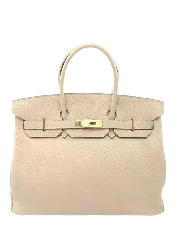 Hermès 35 Birkin Leather Tote Bag - Neutrals