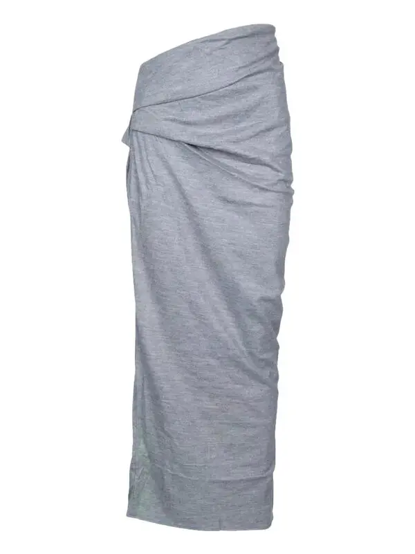 ENTIRE STUDIOS Draped Wool Skirt - Grey