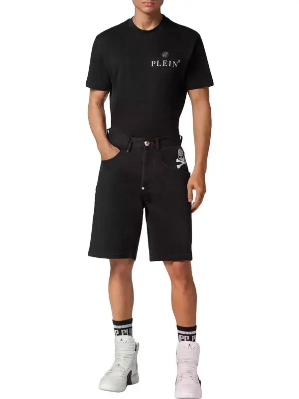 Philipp Plein Denim Formentera Shorts - Black
