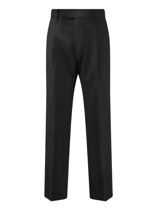 GERMANO 1952 Tailored Trousers With Pressed Crease - Black