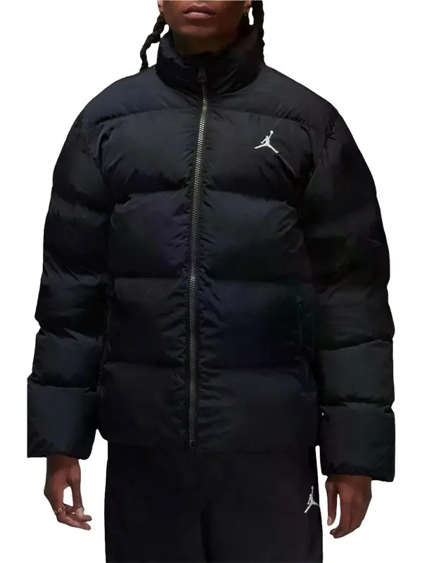 JORDAN Logo Detail Puffer Jacket - Black
