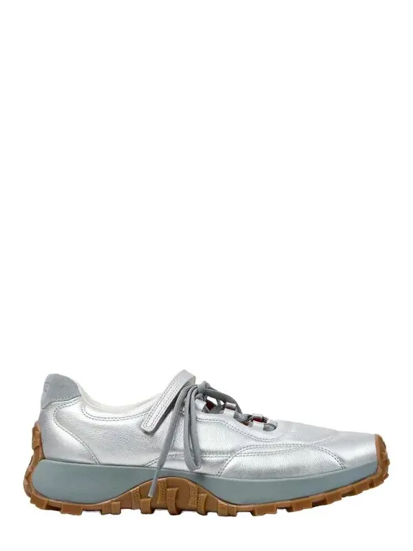 Camper Drift Trail Leather Sneakers - Silver
