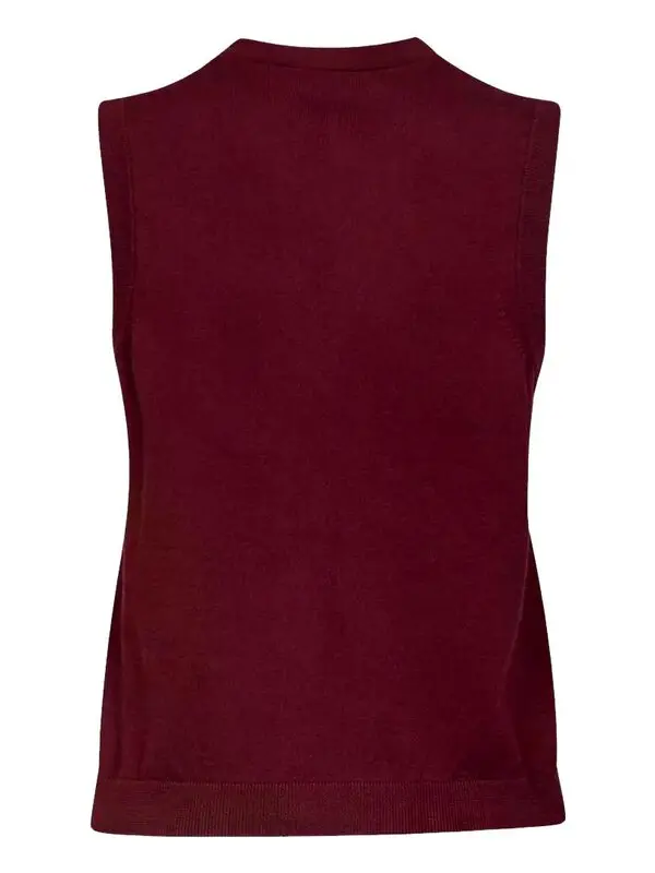 Max Mara Jewel-button V-neck Sweater - Red