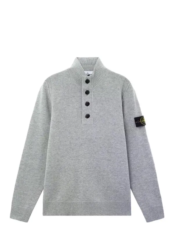 Stone Island Lambswool Sweater - Grey