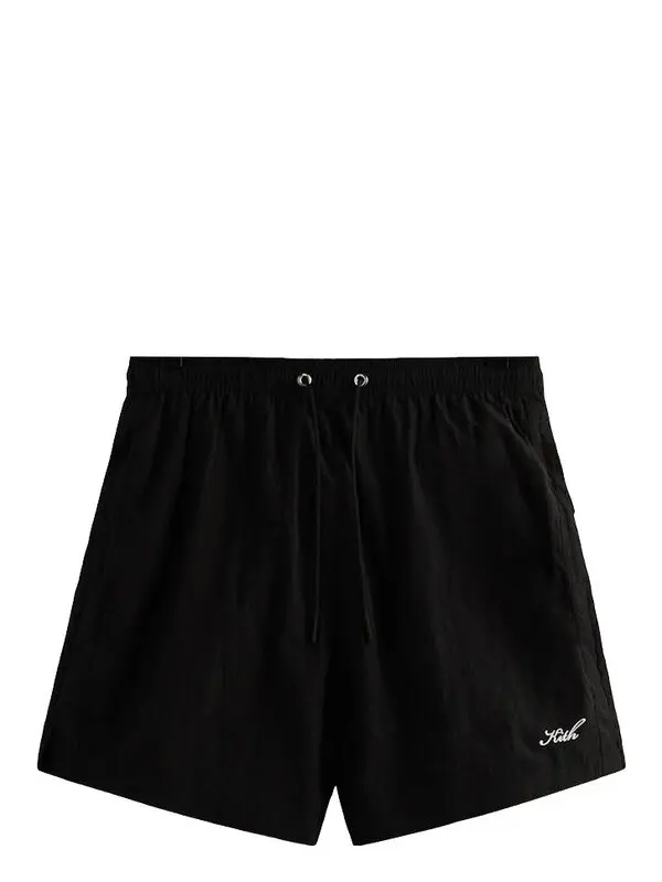 Kith Garment Washed Nylon Active Swim Short - Black