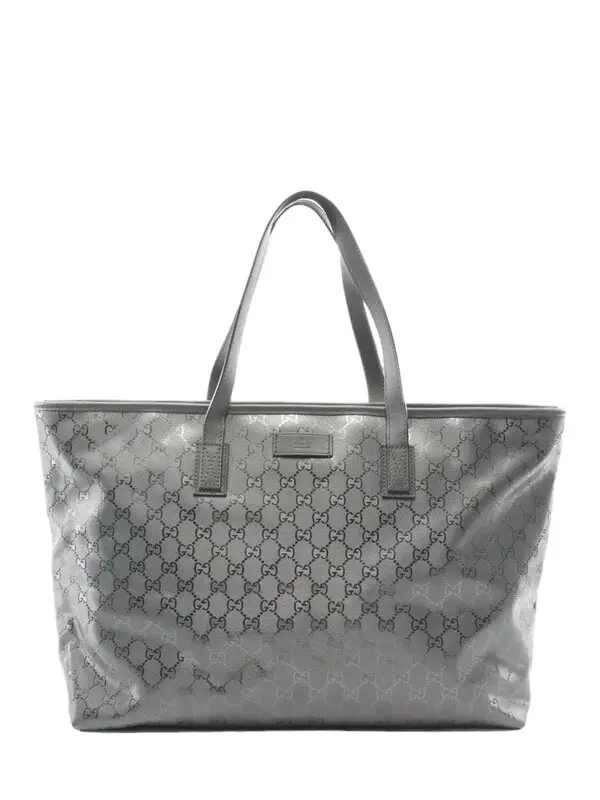 Gucci 2000s Gg Imprimé Tote Bag - Grey