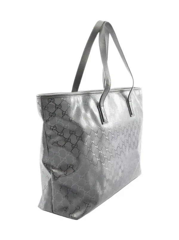 Gucci 2000s Gg Imprimé Tote Bag - Grey