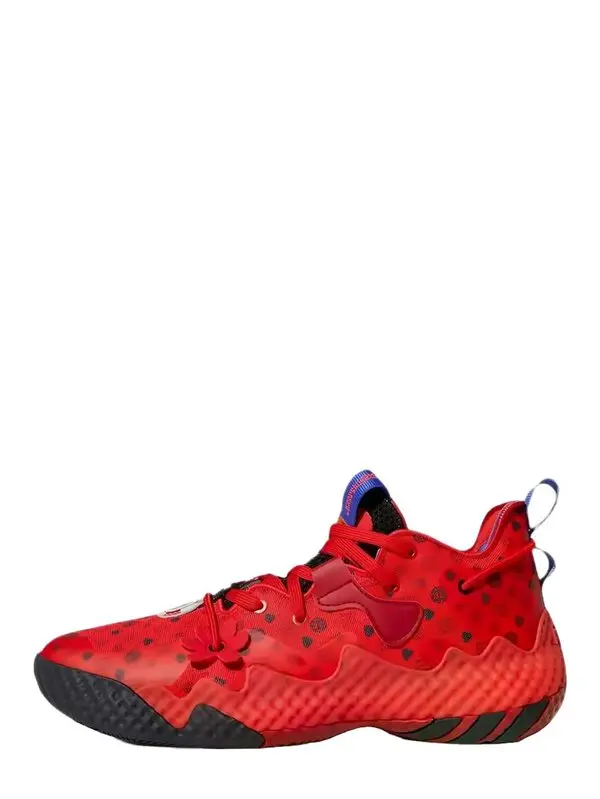 Adidas Harden Vol. 6 Monogram Sneakers - Red