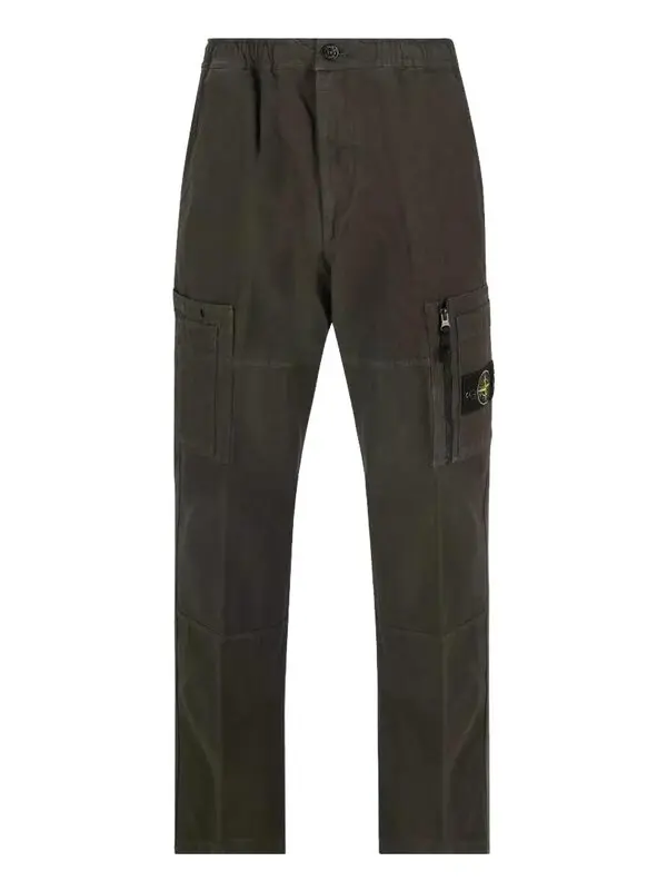 Stone Island Ripstop Cotton Cargo Pants - Green
