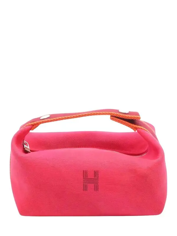 Hermès Toile Bride A Brac Case Vanity Bag - Pink