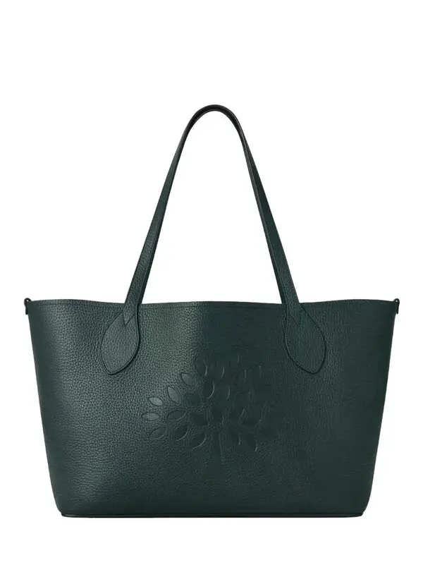 Mulberry Tree Pebbled Leather Tote Bag - Green