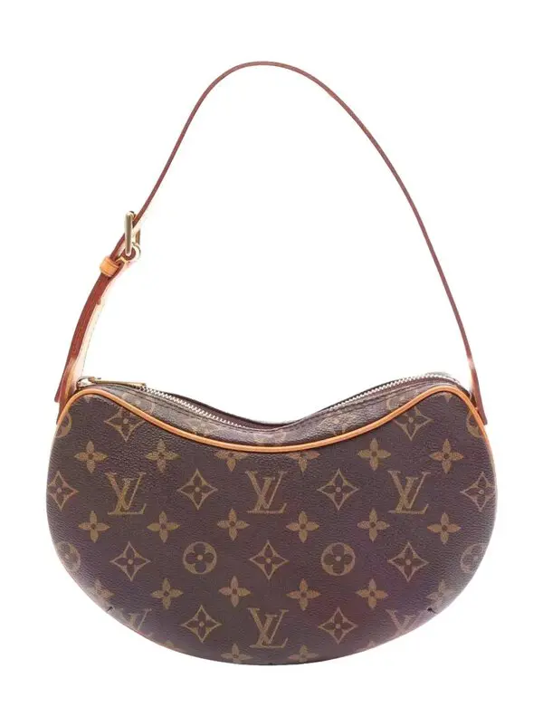 LOUIS VUITTON Monogram Croissant Pm Hobo Bag - Brown