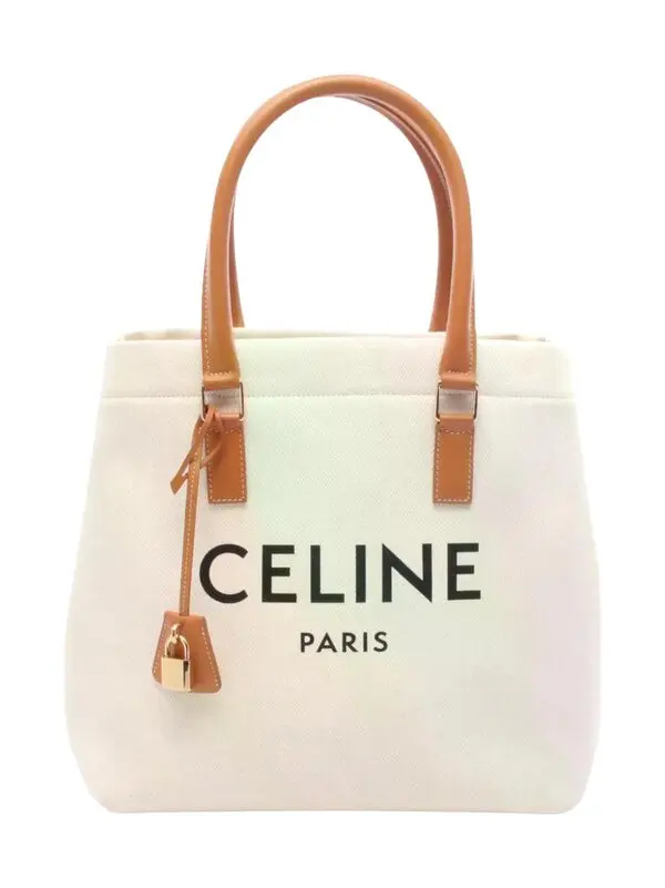 Celine Horizontal Cabas Tote Bag - White