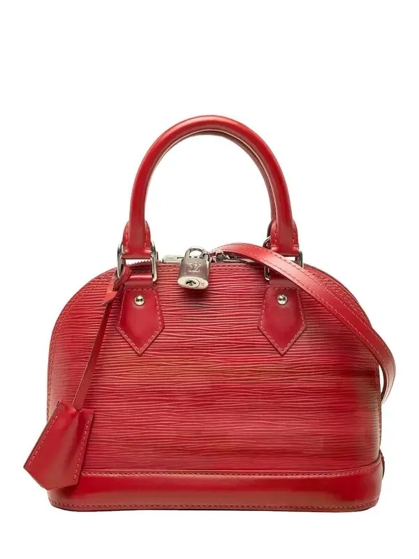 LOUIS VUITTON Epi Alma Bb Satchel - Red