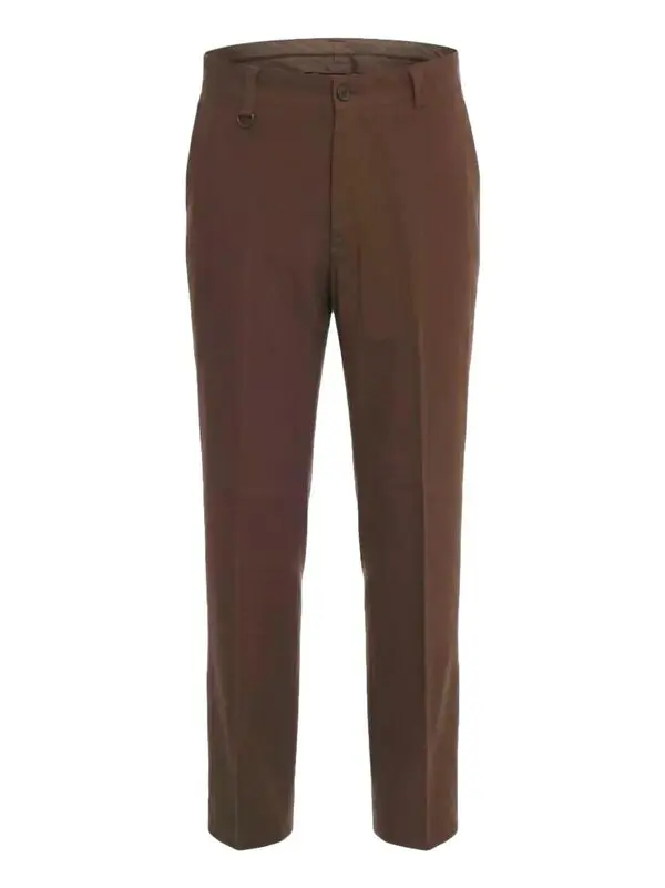 PAOLO PECORA Straight-leg Chino Trousers - Brown