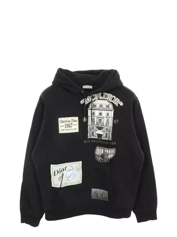 Dior Archive Patch Hoodie - Black