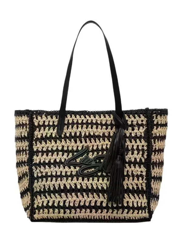 Liu Jo Medium Woven Tote Bag - Neutrals