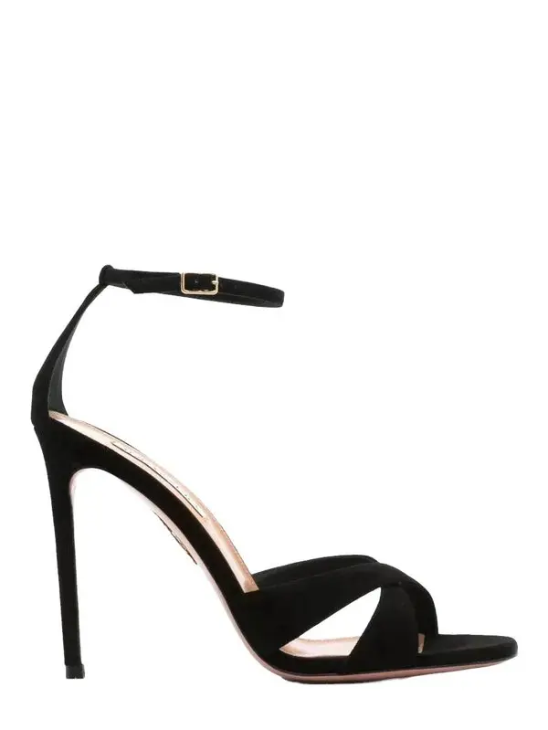 AQUAZZURA Cross-strap Stiletto-heeled Sandals - Black