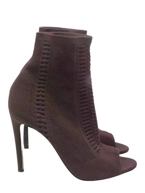 GIANVITO ROSSI Stretch-knit Ankle Boots - Brown