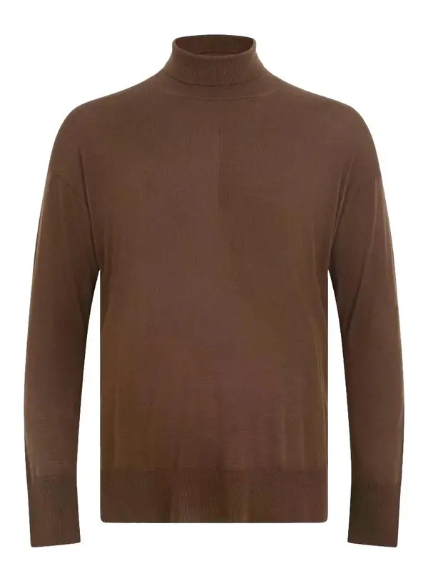 Max Mara Roll Neck Drop Shoulder Sweater - Brown