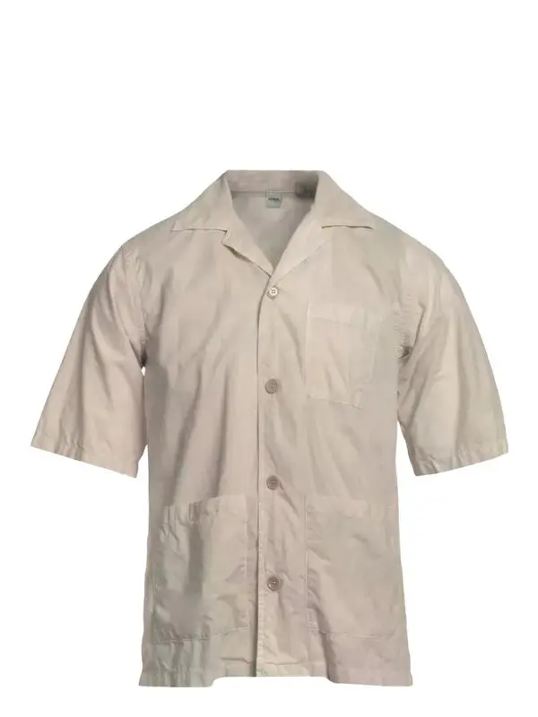 Aspesi Patch-pocket Spread-collar Shirt - Neutrals
