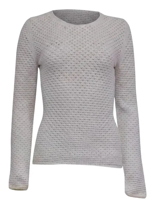 Chloé Crochet Knit Sweater - Neutrals