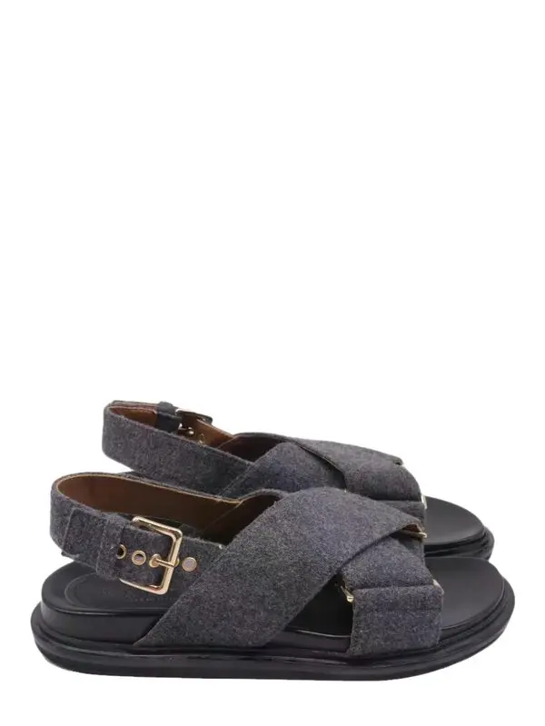 Marni Fussbett Slingback Sandals - Grey