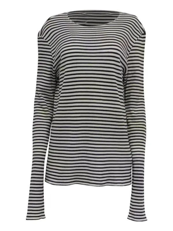 MAISON MARGIELA 2000-2010s Striped Top - Blue