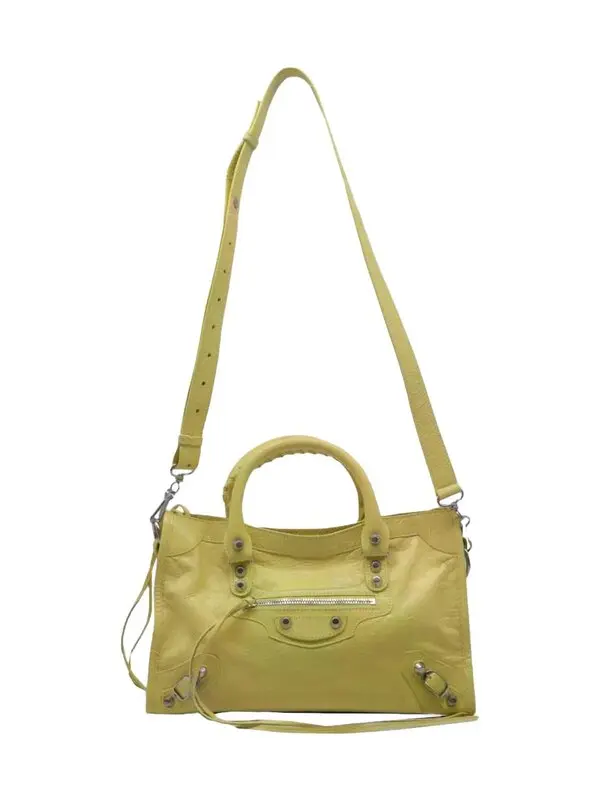 Balenciaga Le City Leather Tote Bag - Yellow