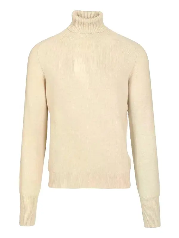 Fedeli Cashmere Roll-neck Sweater - Neutrals