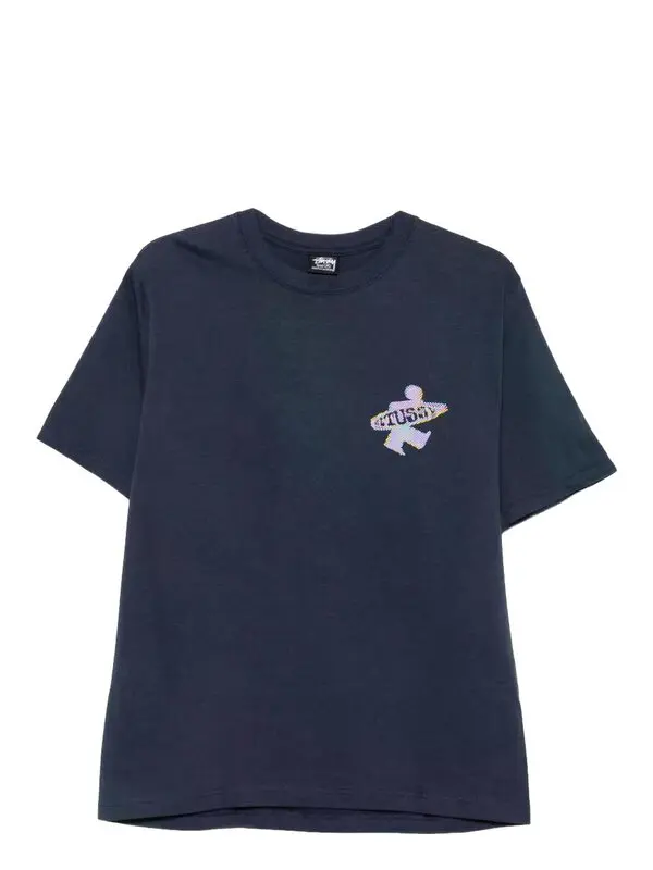 StÜssy Logo-print T-shirt - Blue