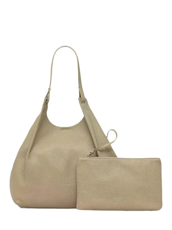 GIANNI CHIARINI Large Dua Grained Shoulder Bag - Neutrals