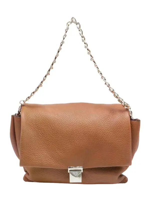 Valentino Garavani Rockstud Chain Shoulder Bag - Brown