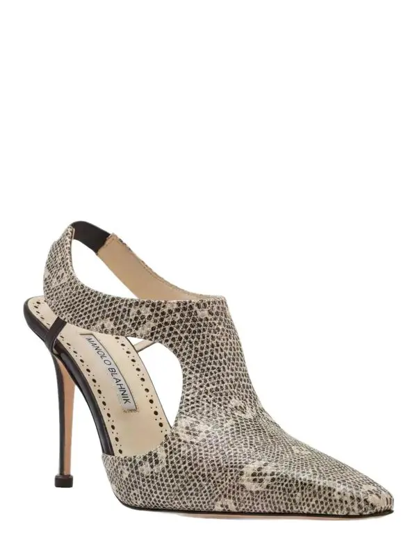 Manolo Blahnik Polignac Mules - Grey
