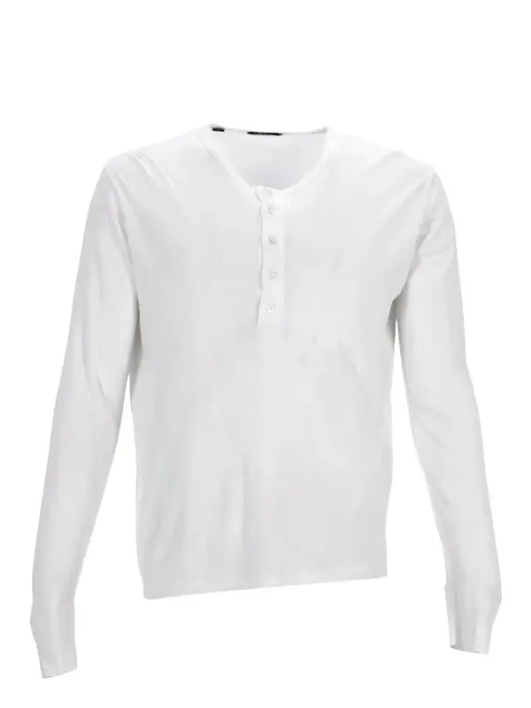 TOM FORD Ribbed Long-sleeve T-shirt - White