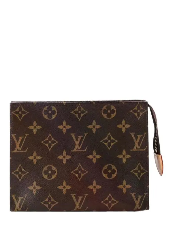 LOUIS VUITTON Toiletry Monogram Canvas Pouch - Brown
