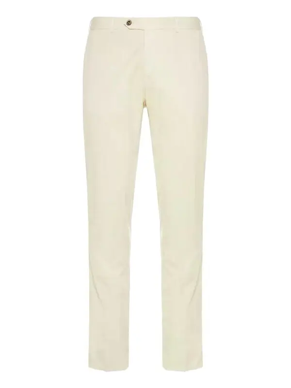 PT TORINO Cream White Tapered Trousers - Neutrals