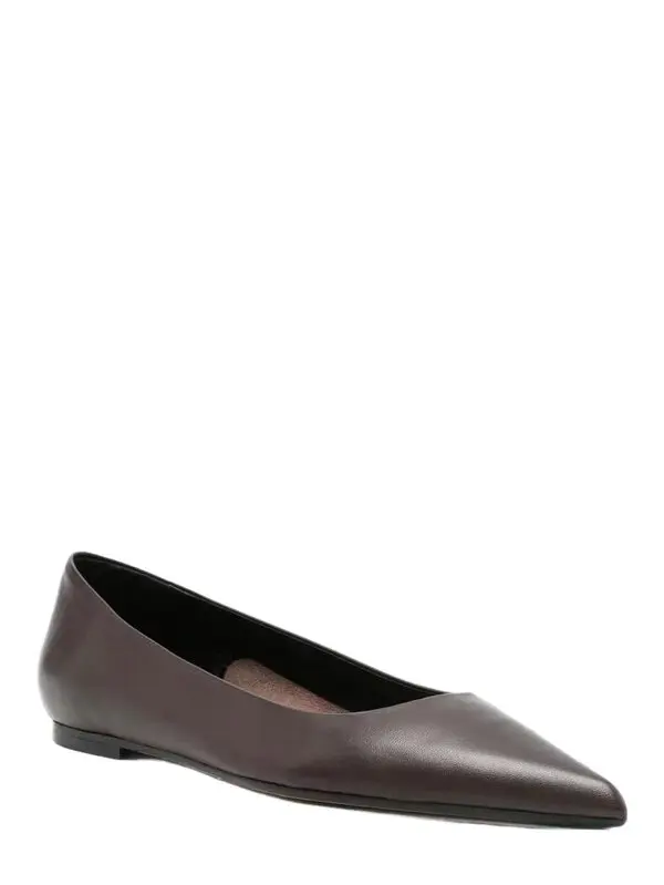 AeydĒ Leather Ballet Flats - Brown