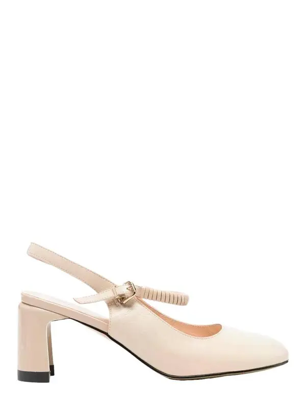 LINDA BAUMANN Buckle-fastening Slingback Pumps - Neutrals
