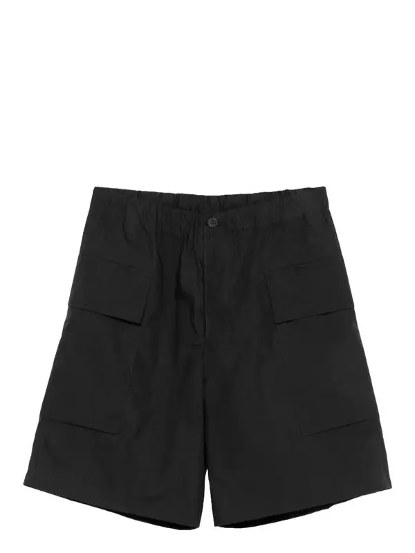 RHUN Button-fastening Cargo Shorts - Black
