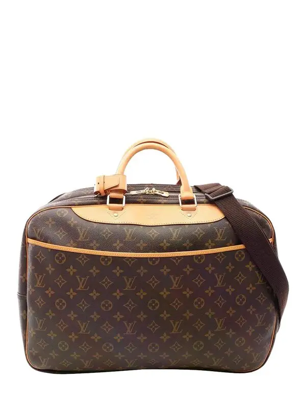 LOUIS VUITTON 2002 Monogram Alize 24 Heures Travel Bag - Brown