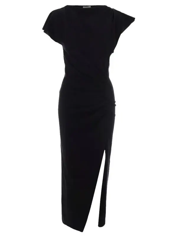 Isabel Marant Étoile Nadela Ruched Maxi Dress - Black