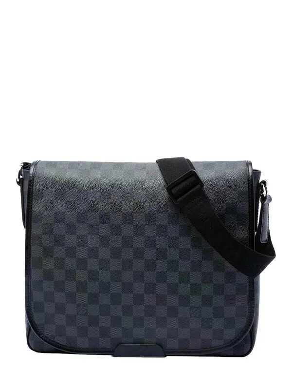 LOUIS VUITTON 2012 Damier Graphite Daniel Mm Crossbody Bag - Black