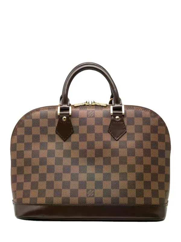 LOUIS VUITTON Damier Ebene Alma Pm Handbag - Brown