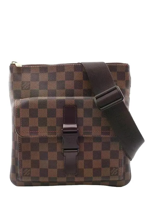 LOUIS VUITTON Damier Ebene Pochette Melville Crossbody Bag - Brown